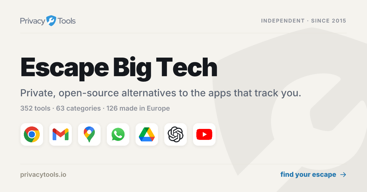 Best Privacy Apps & Services in 2026 - PrivacyTools.io
